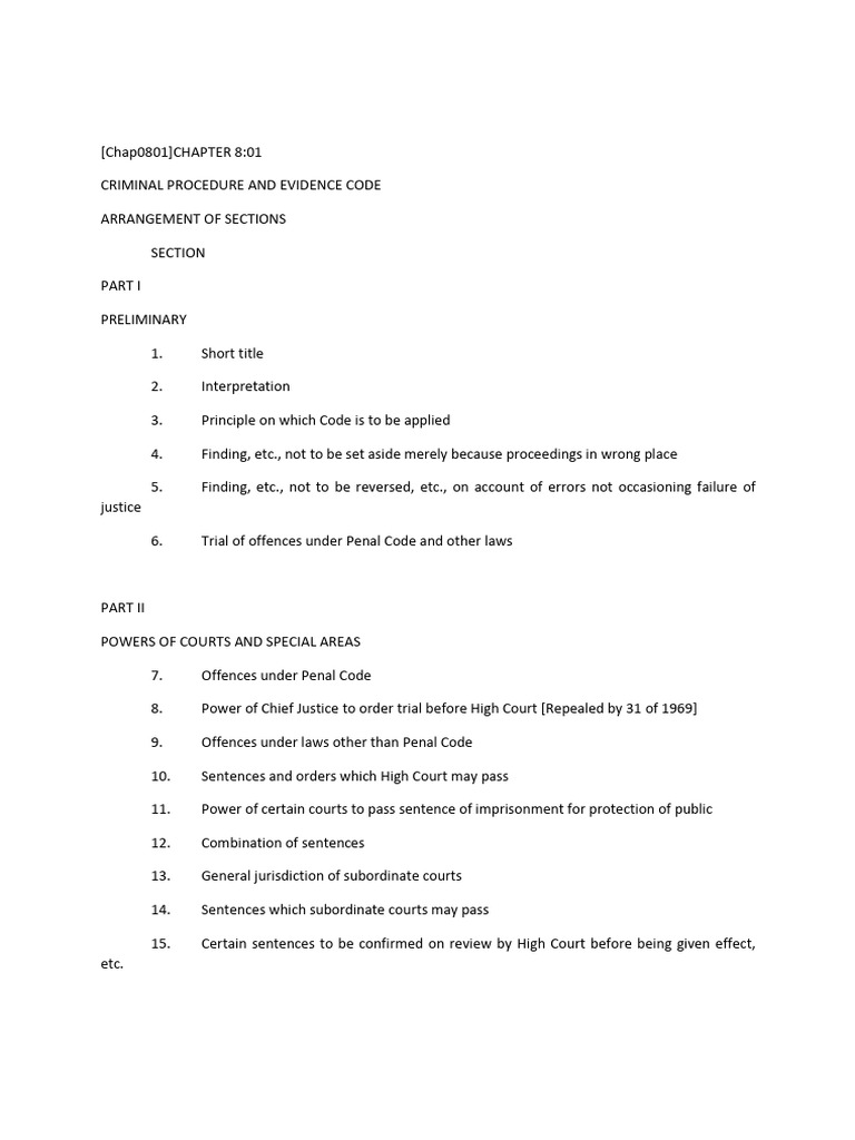 Criminal Procedure Evidence Code PDF 15288 | PDF | Bail | Arrest Warrant