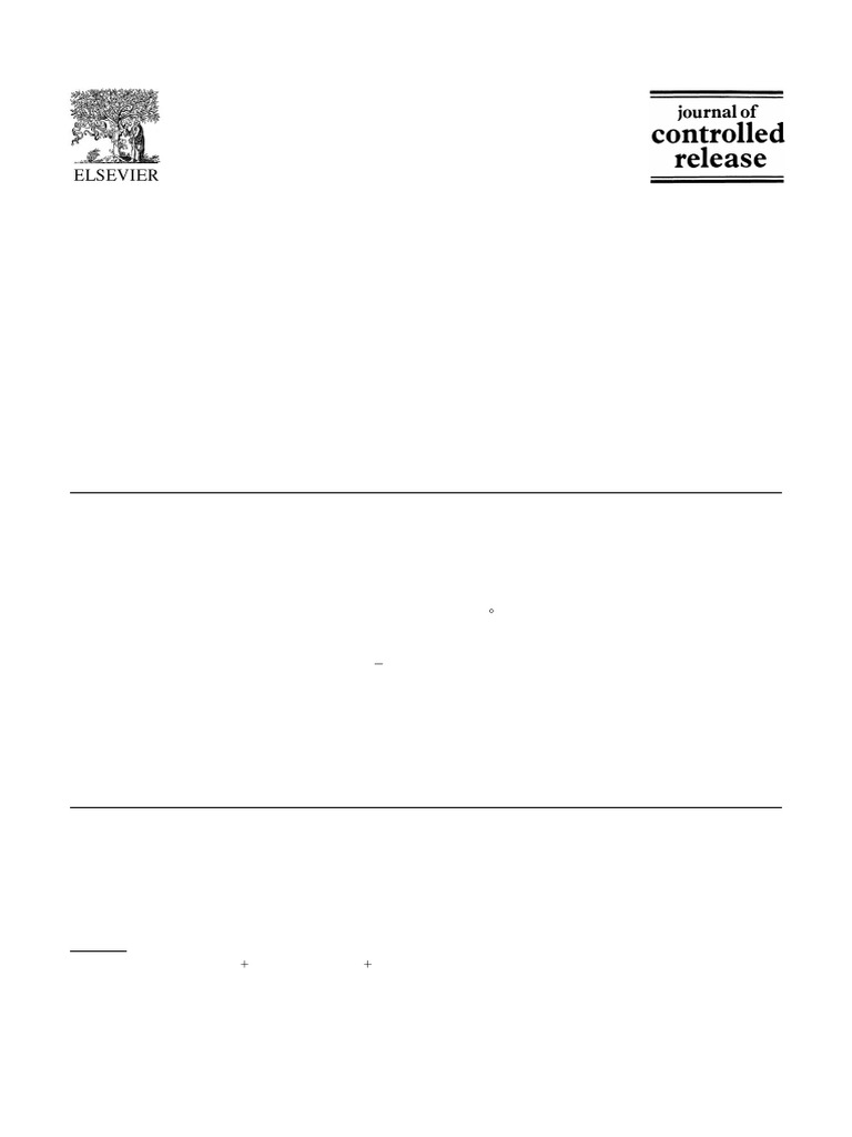 Body Distribution in Mice of Intravenous | PDF | Nanoparticle ...