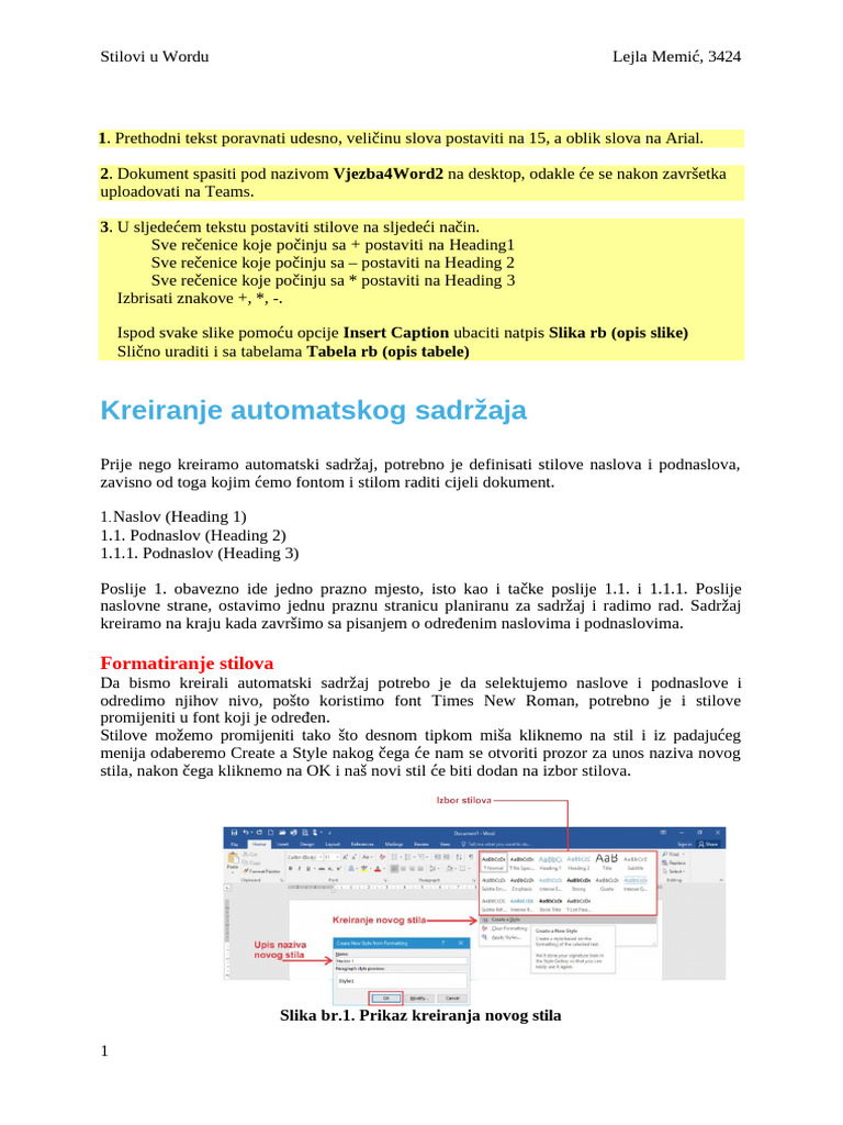 Vježba 4 word 2_c75f42e8-bf14-484b-ad6b-b89563669bde | PDF