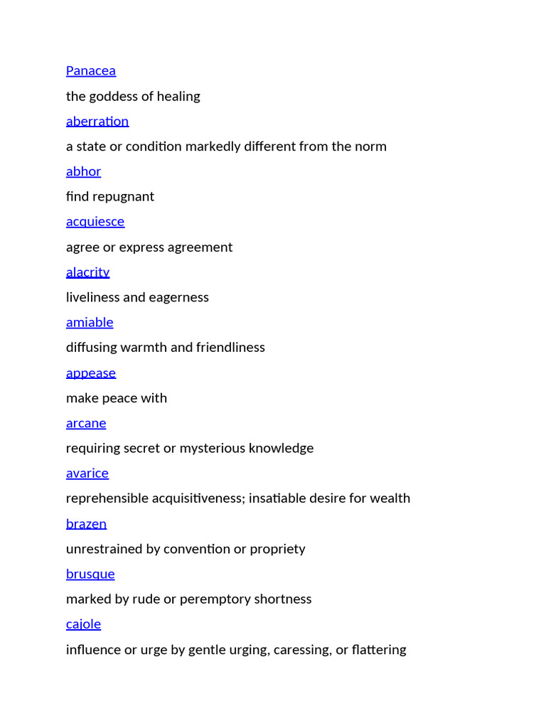 Vocabulary Words and Definitions List | PDF | Social Psychology
