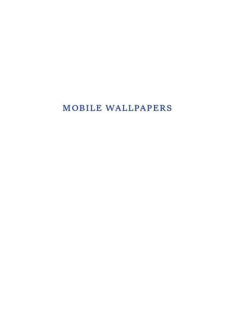 Mobile Healing Wallpaper | PDF