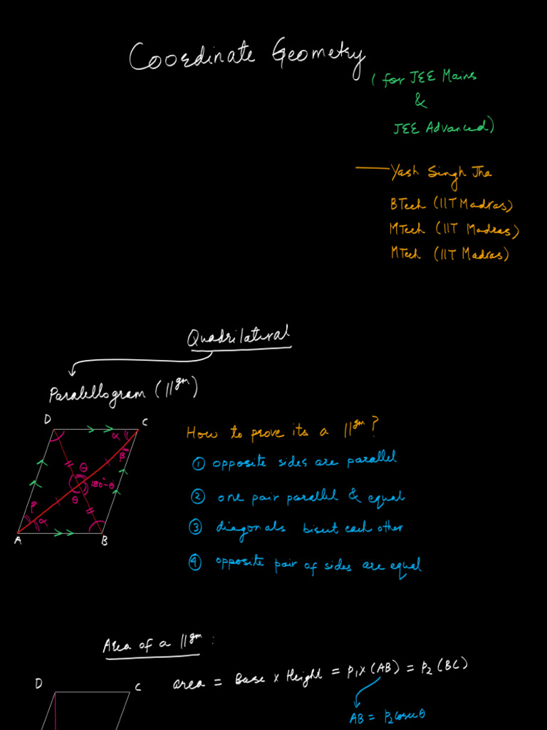 Basic Coordinate Grometry | PDF
