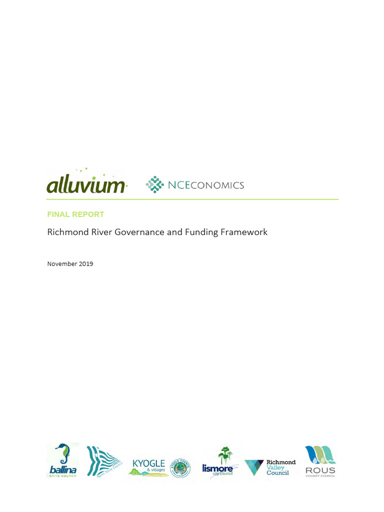 Richmond River Governance Framework Report | PDF | Governance | Wetland