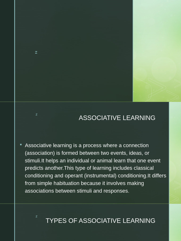 Associative Learning (Autosaved) ... | PDF | Classical Conditioning ...