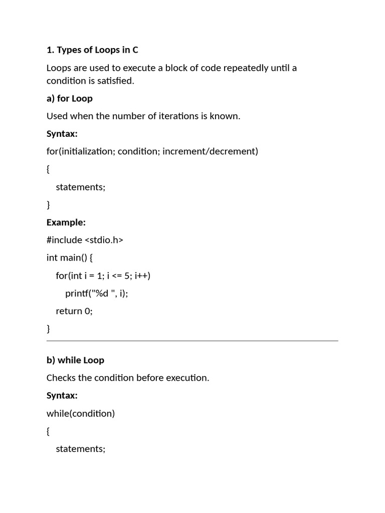 C Progam, Ing 6 Marks Question | PDF | Computer Program | Programming