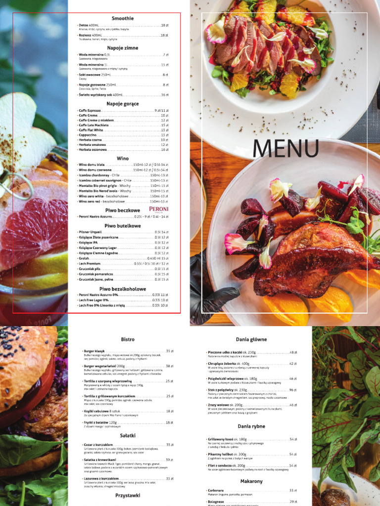 Projekt Karty Menu | PDF