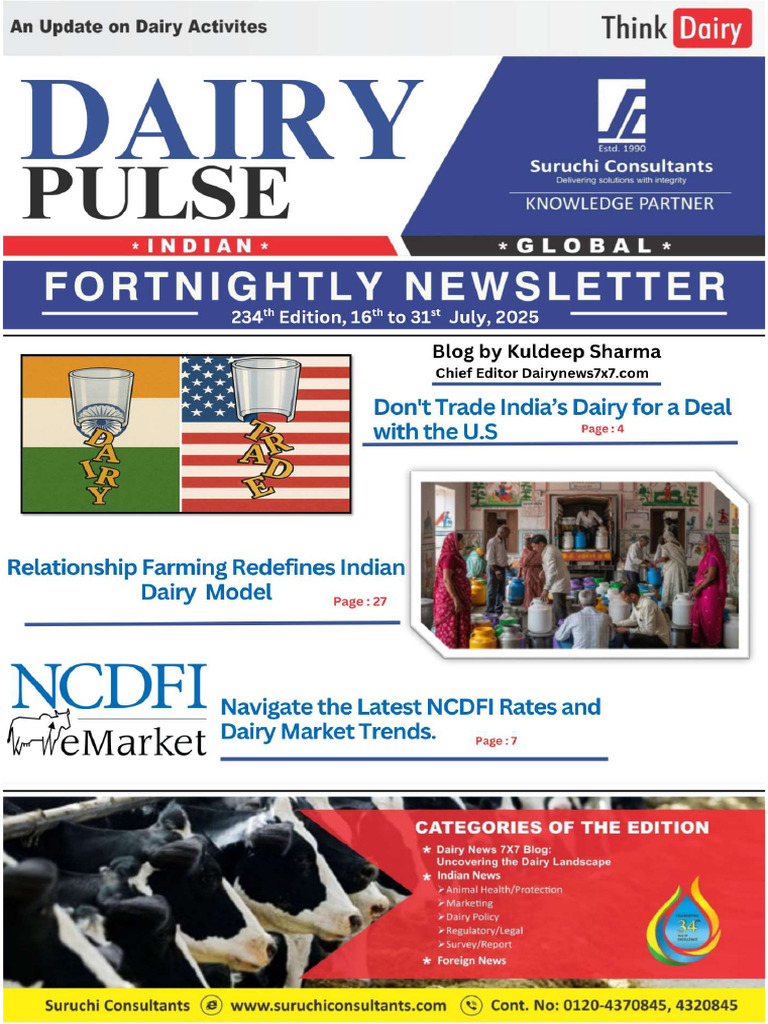 India-US Dairy Trade Concerns Explained | PDF | Dairy