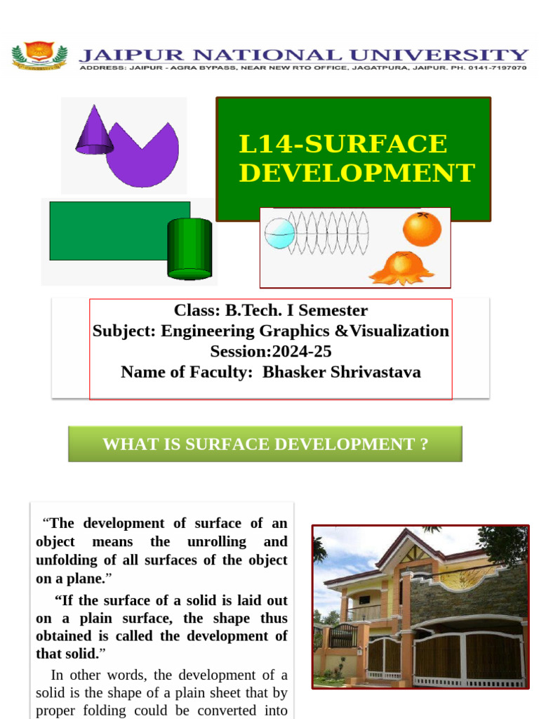 L14 Surface Development | PDF | Sheet Metal | Classical Geometry