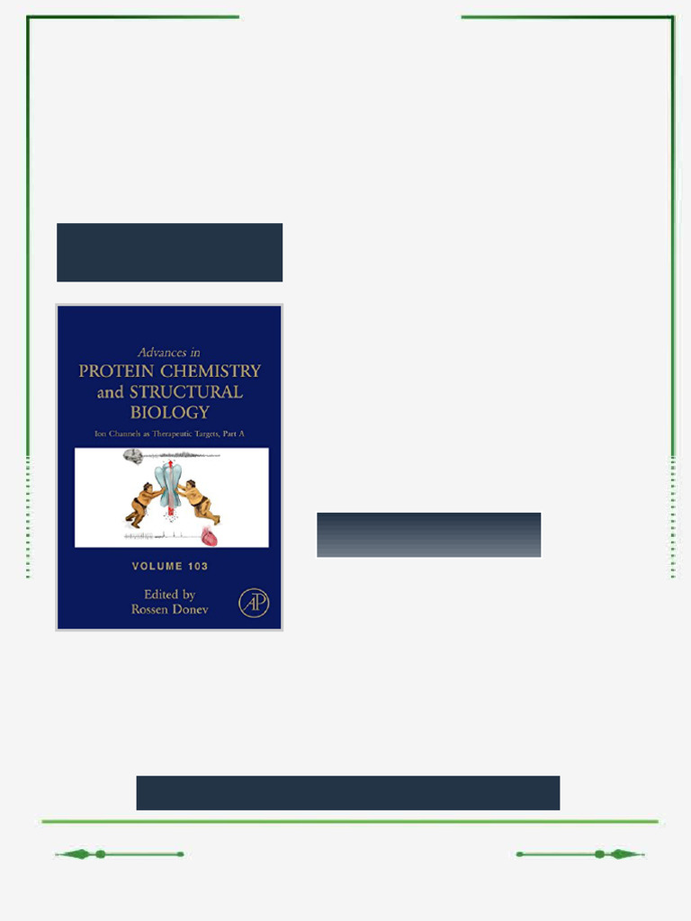 Ion channels as therapeutic targets. Part A 1st Edition Donev eBook ...