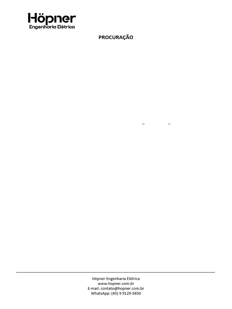 PROCURAÇÃO - JOSE FREDERICO MELO RODRIGUES | PDF