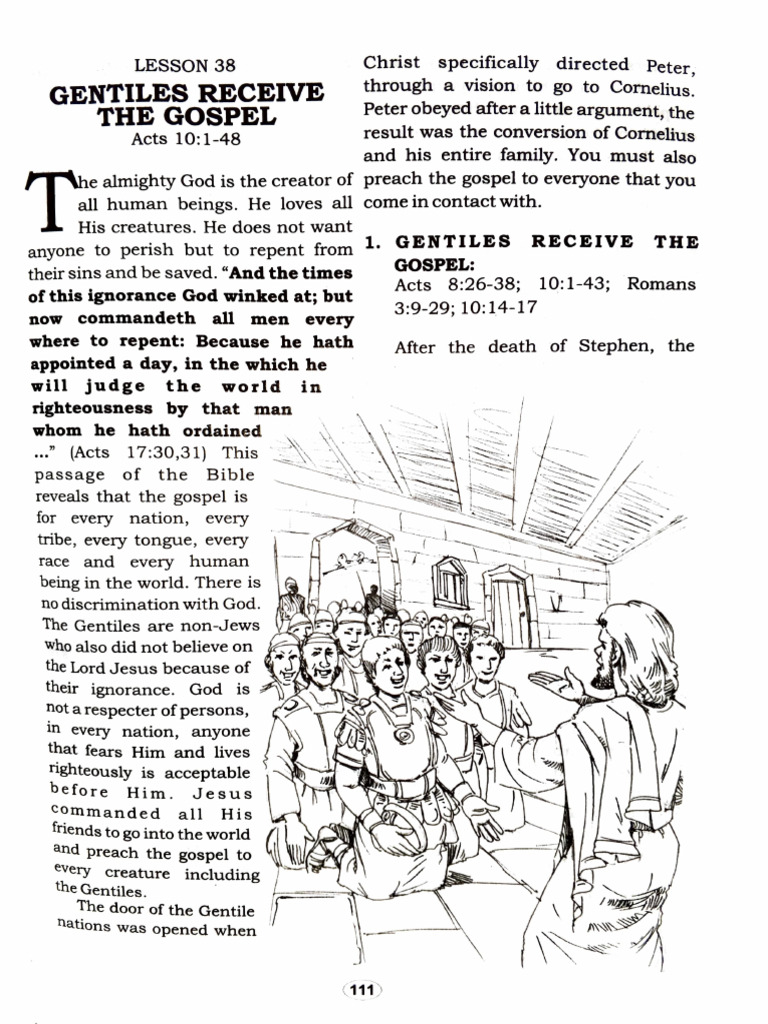 Children Sts Lesson 38 - Gentiles Receive The Gospel He | PDF | Acts Of ...