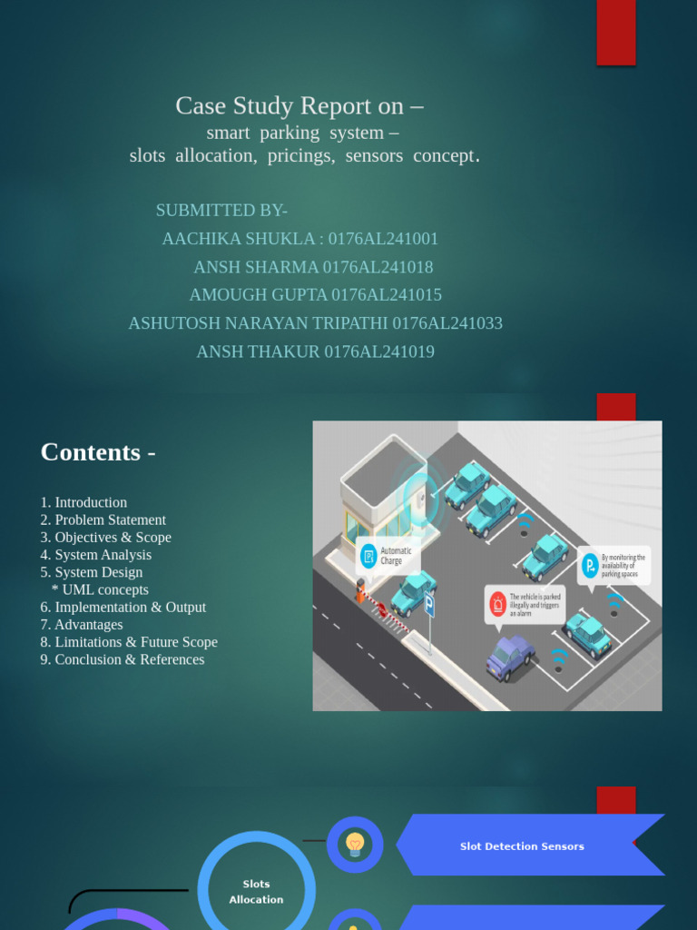 Smart Parking System Case Study Report | PDF | Parking | Object ...