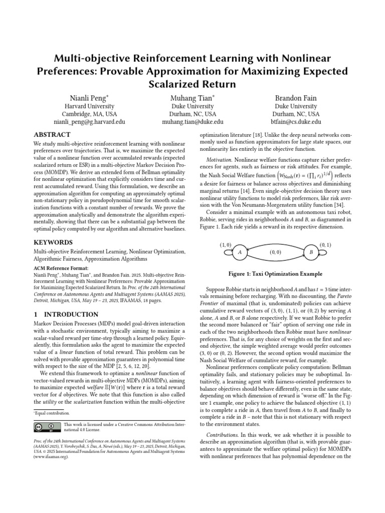 MORL Non Linear Preference | PDF | Mathematical Optimization | Applied ...