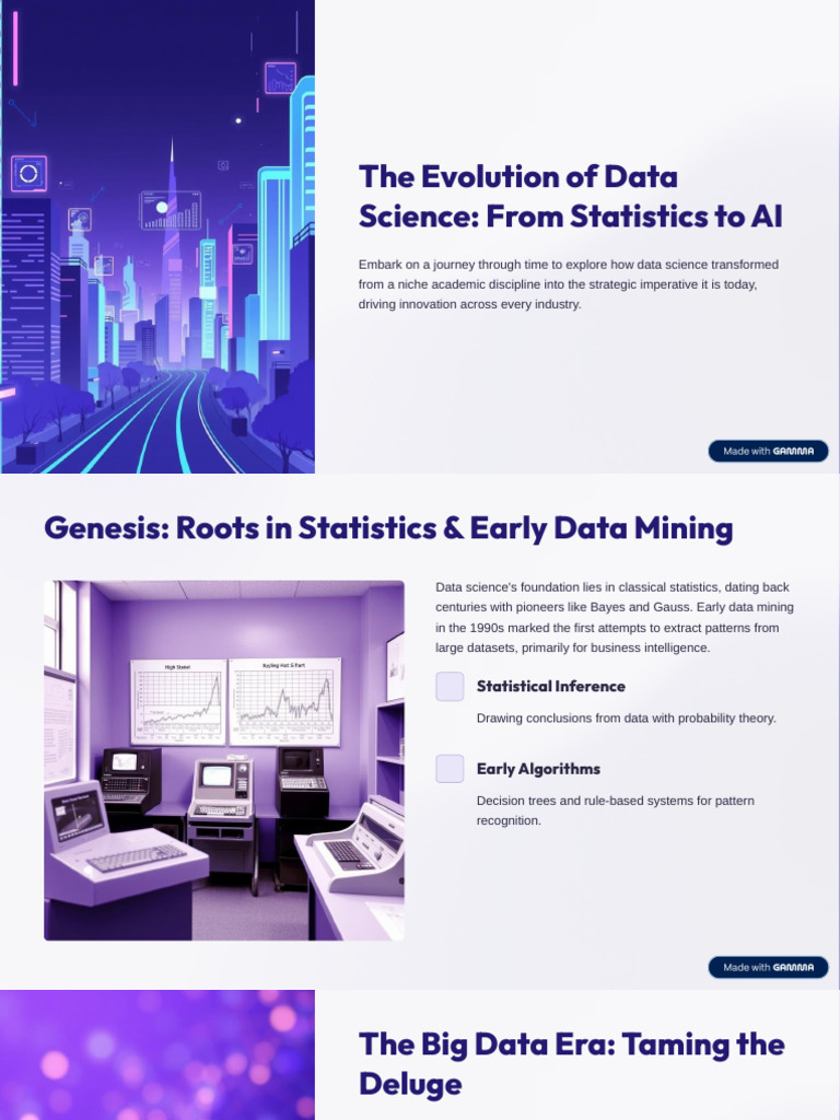 Evolution of Data Science: From Stats to AI | PDF | Machine Learning ...