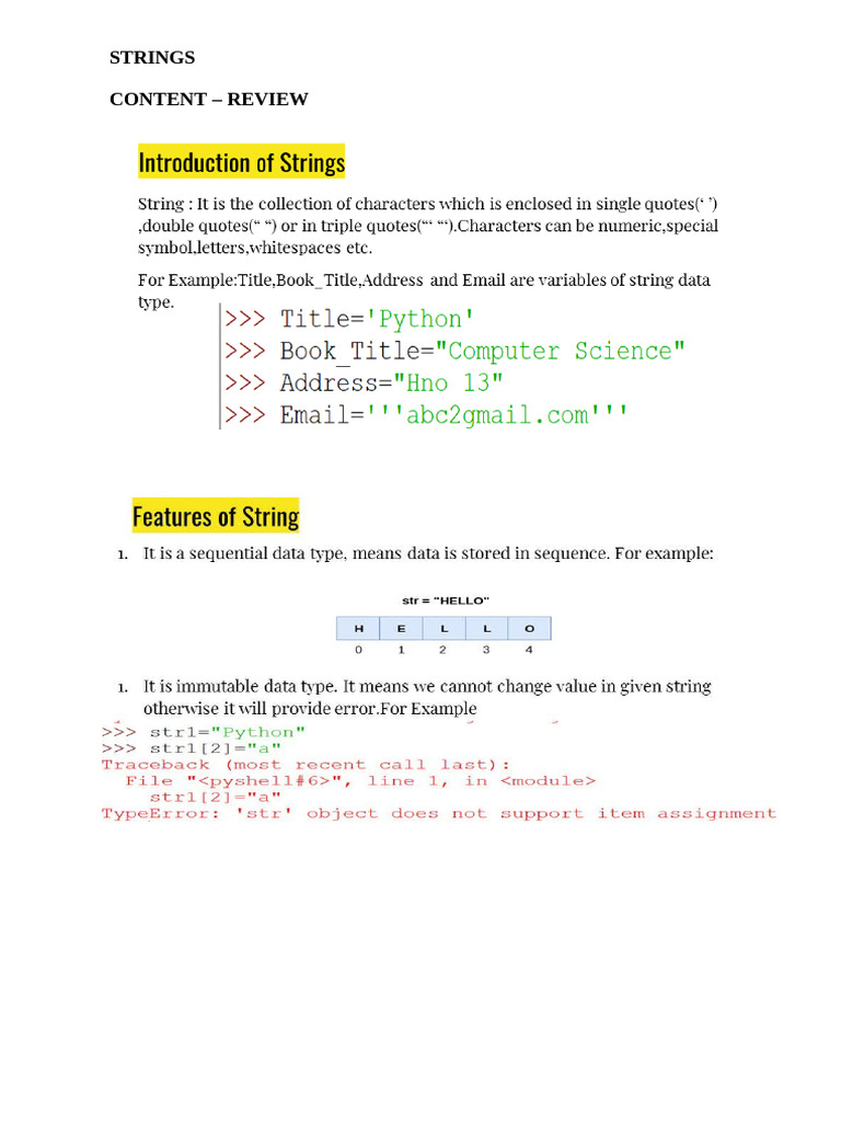 Strings Manipulation Xi | PDF