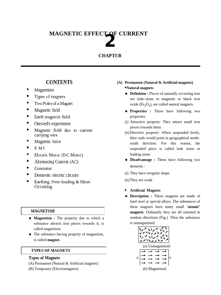Types and Properties of Magnets | PDF | Magnetic Field ...