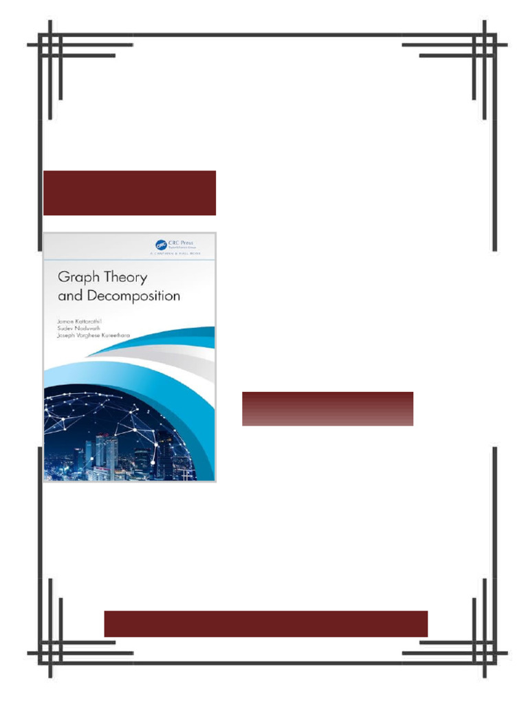 Graph Theory and Decomposition 1st Edition Kottarathil newest eBook ...