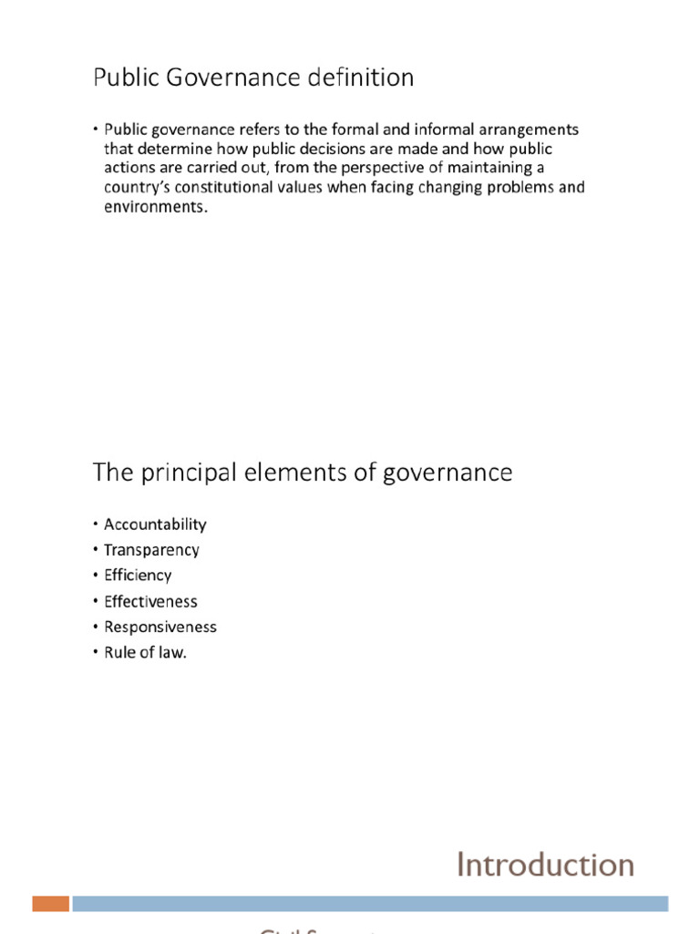 Good Governance | PDF | Governance | Good Governance