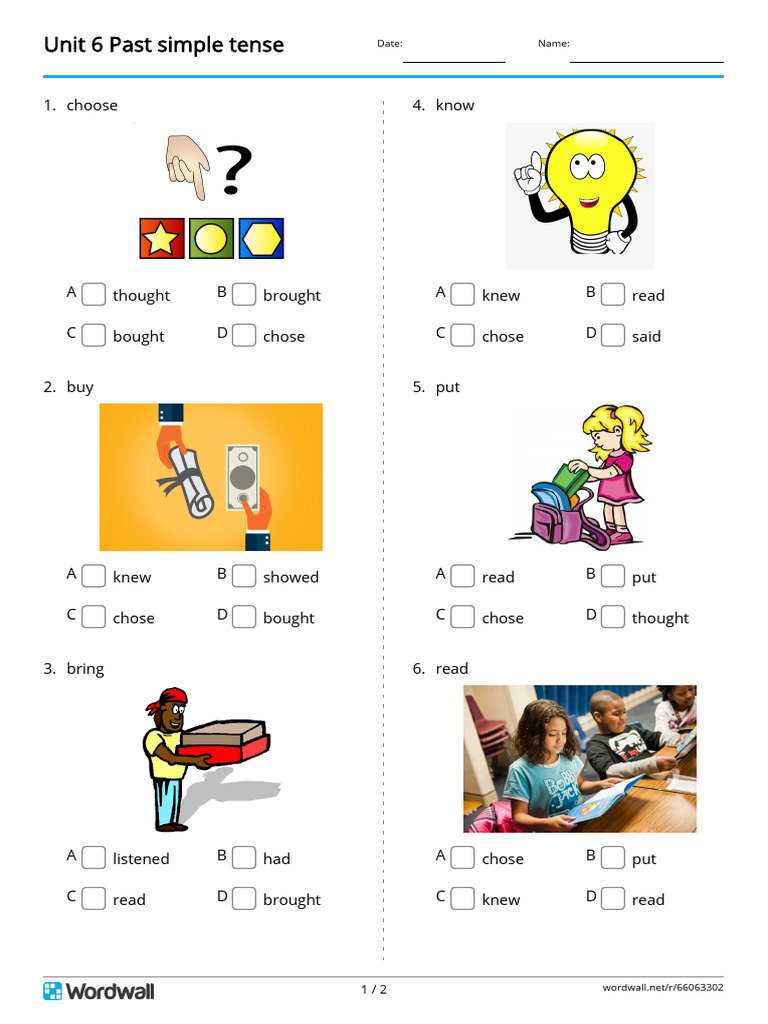 Past Simple Tense Practice Quiz | PDF