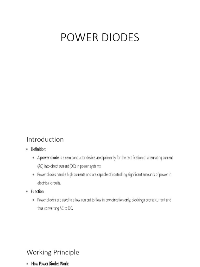 2.6 Power Diodes | PDF