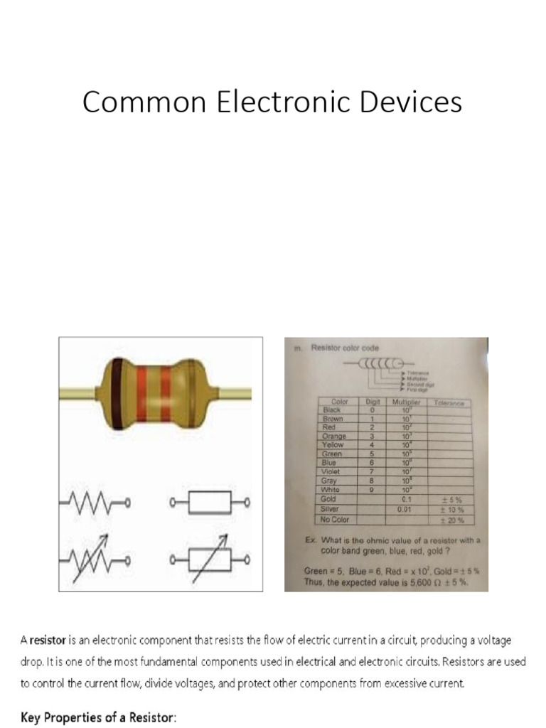 Common Electronic Devices | PDF