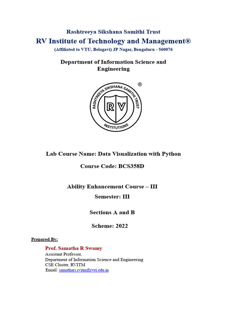DVP Lab Program 5a and 5b) Solution Implementation - 3rd Sem Data ...