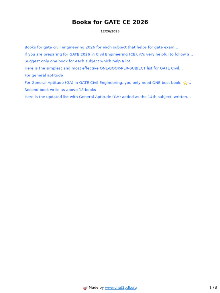 chatgpt-books-for-gate-ce-2026-2025-12-26-1766723988318 | PDF ...