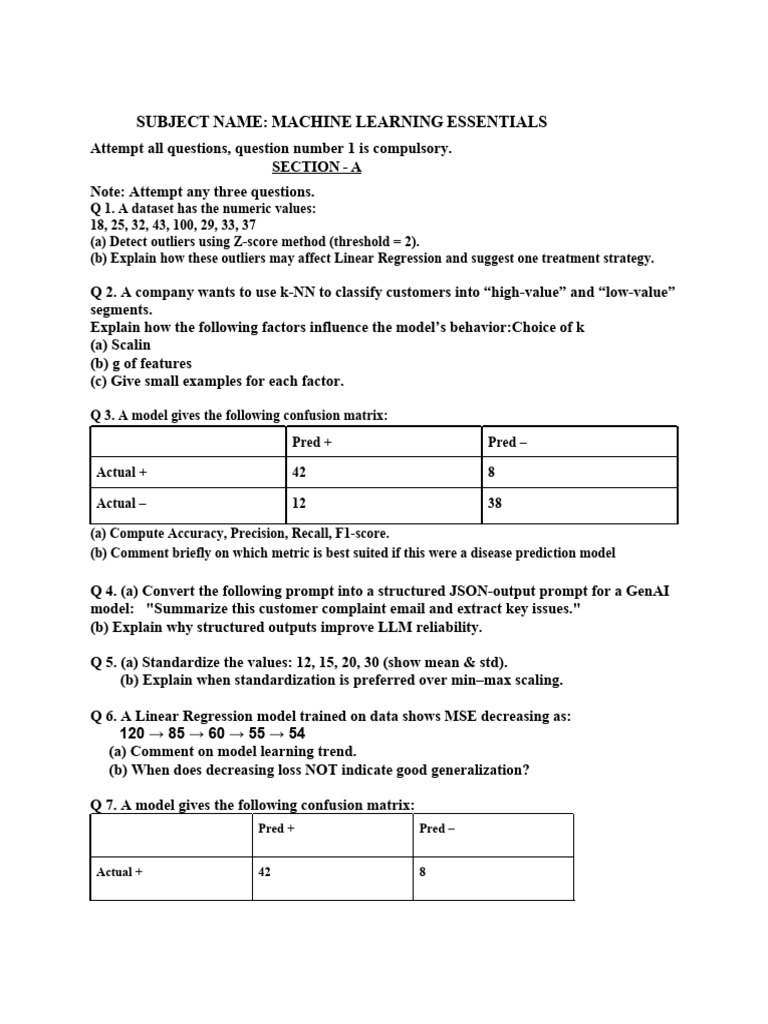 Machine Learning Essentials | PDF | Algorithms | Statistical Analysis