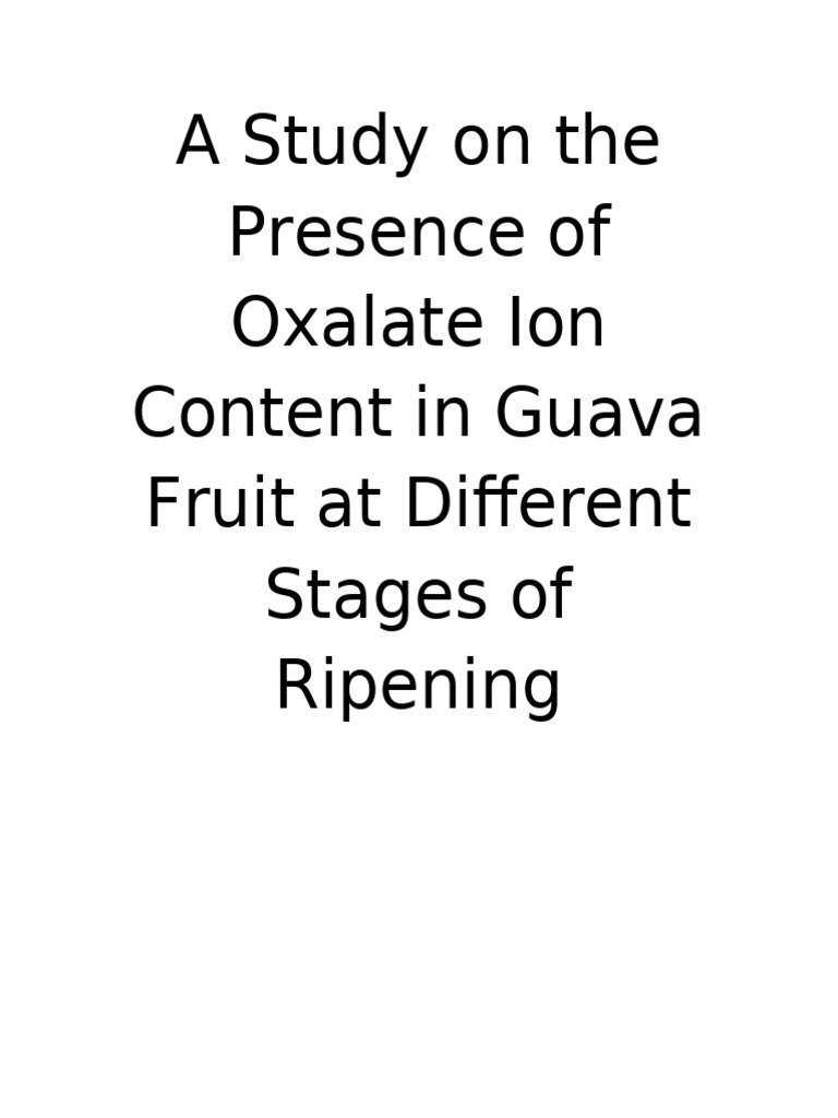 Oxalate Project Guava | PDF | Titration | Chemistry