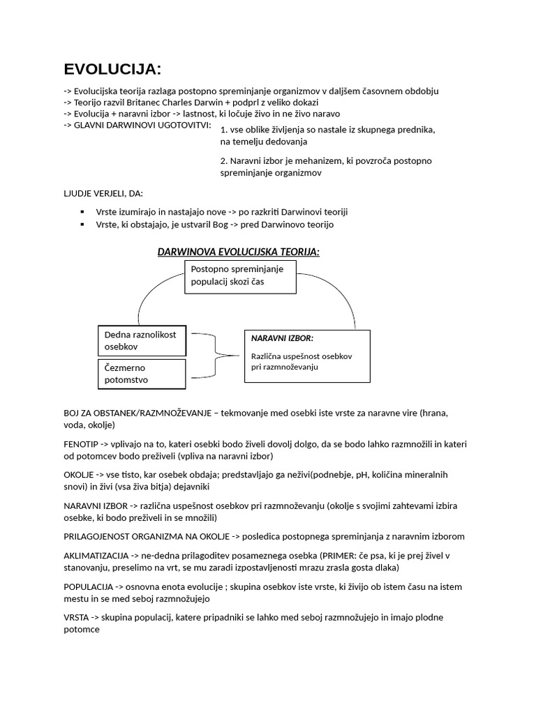 Biologija- 2. Test 2 | PDF