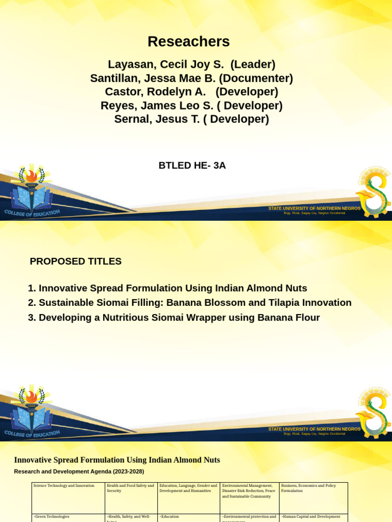 Innovative Food Formulations Research | PDF | Nutrition | Diet & Nutrition