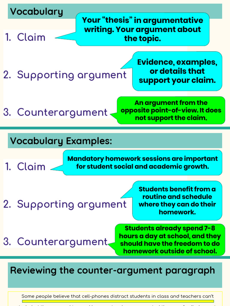Counterargument and Rebuttal Example | PDF