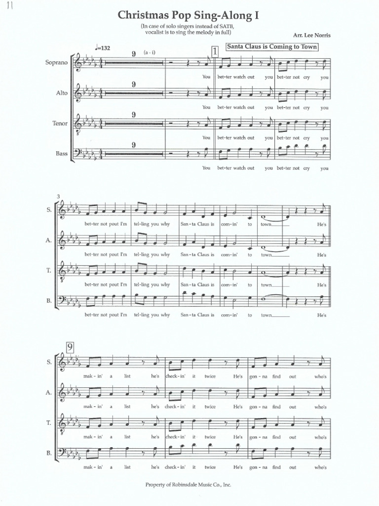 Christmas Pop Sing-Along I | PDF