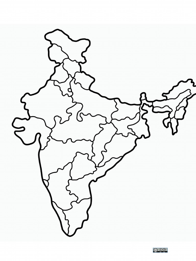 India Map A3 Size | PDF