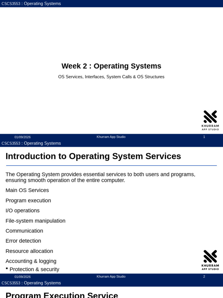 Week 2 Operating Systems | PDF | Kernel (Operating System) | Operating ...