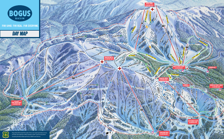 Bogus Basin Day Map and Trails Guide | PDF
