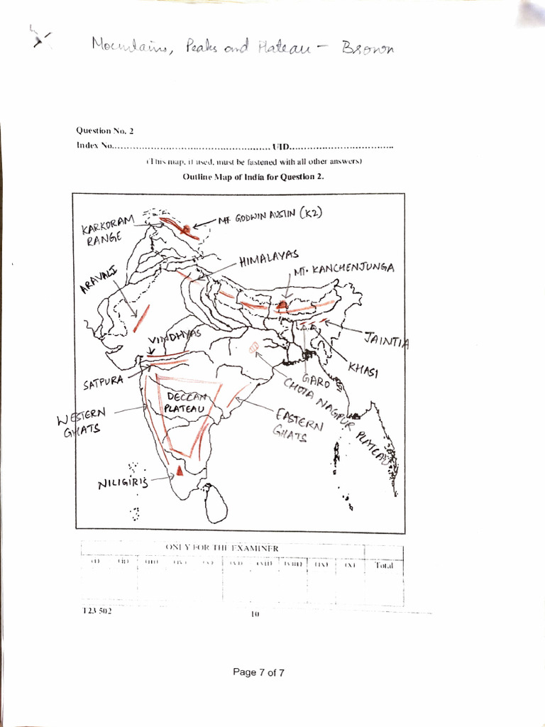Maps of India Grade10 - Chapter 3 | PDF