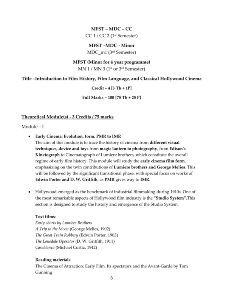 MN3 Filmstudies | PDF