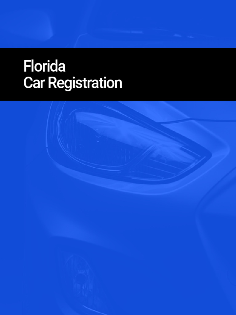 Florida Vehicle Registration Guide | PDF | Vehicle Registration Plate ...