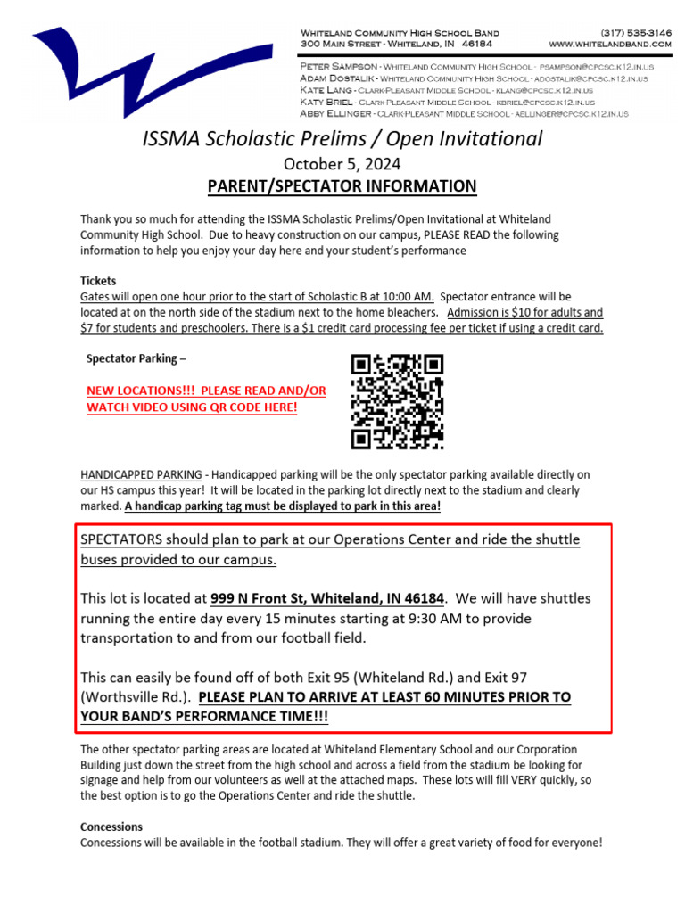 ISSMA Prelims 2024: Spectator Guide | PDF