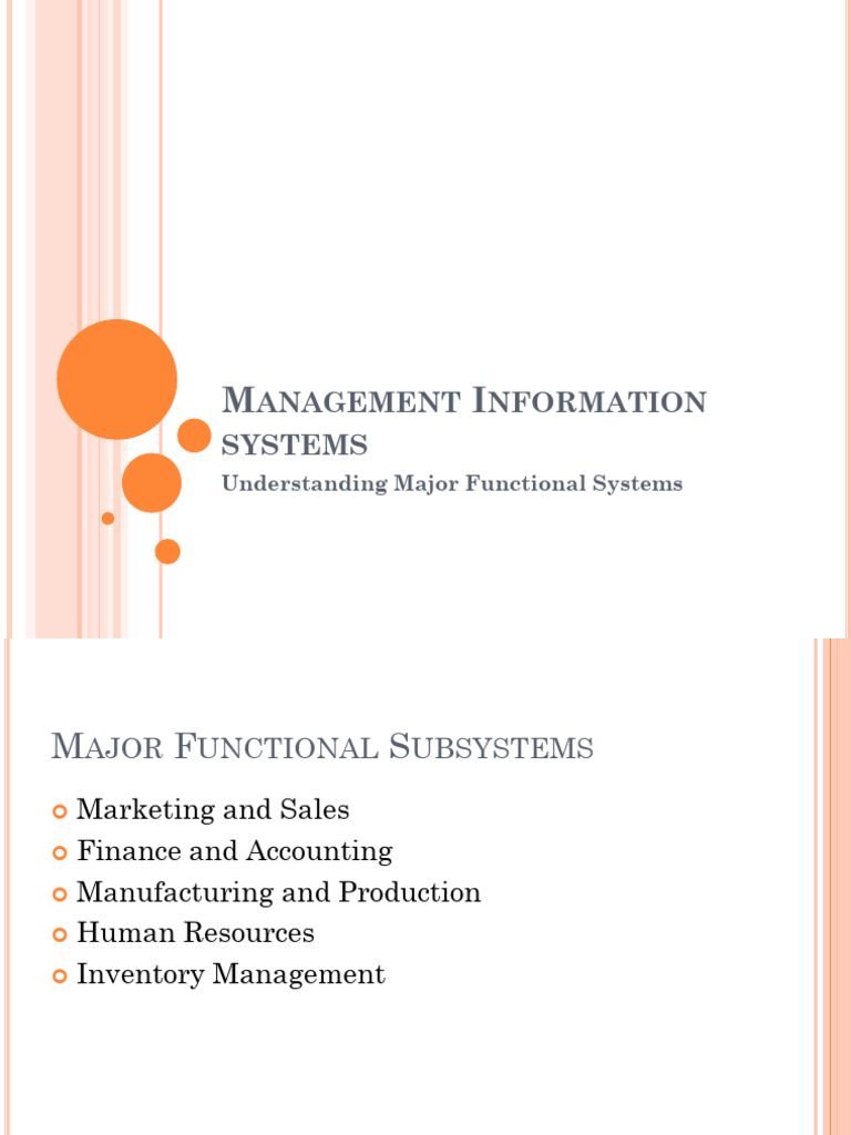 Management Information Systems Overview | PDF | Marketing | Accounting