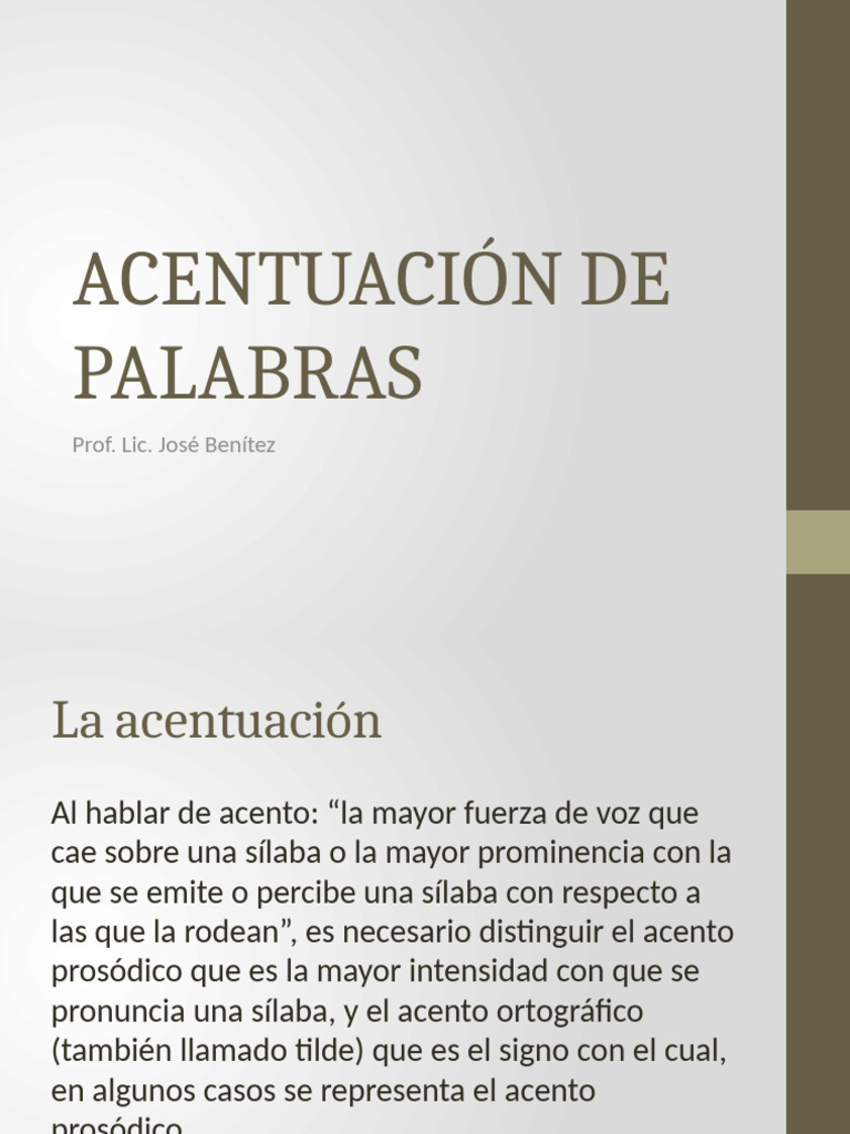 Reglas de Acentuación en Español | PDF | Lingüística | Fonética