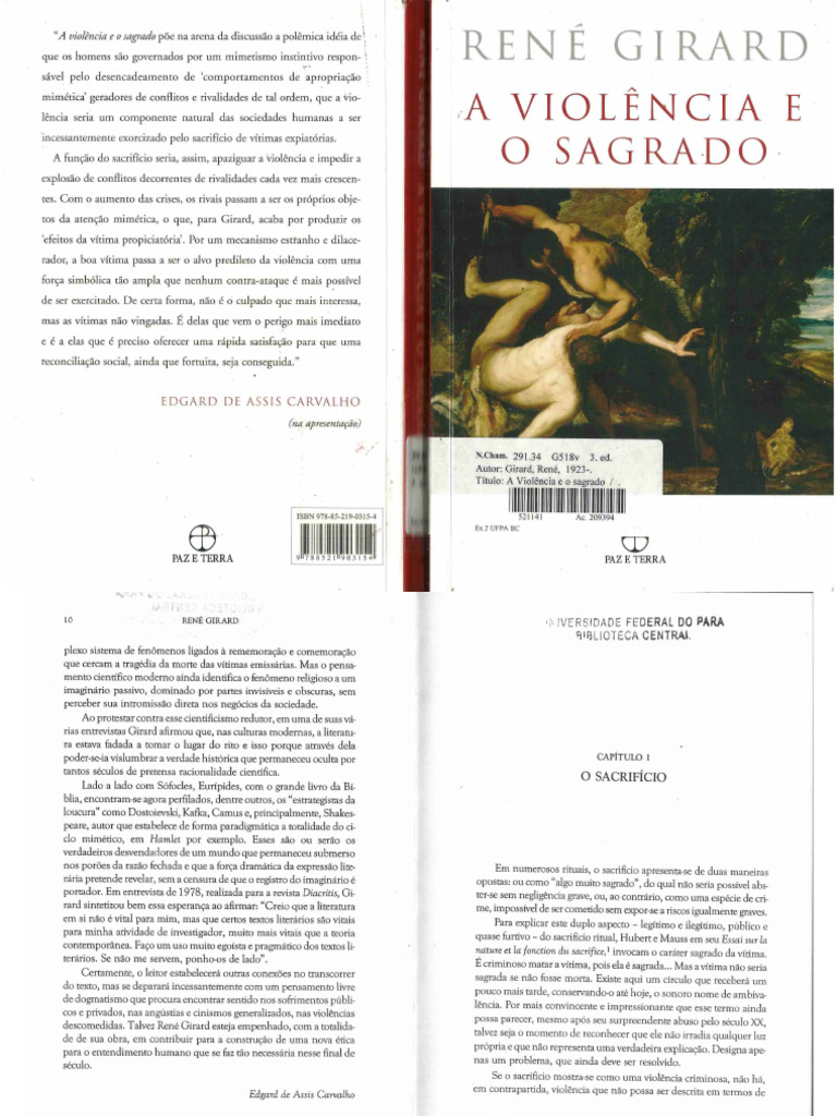 A Violência e o Sagrado Cap i | PDF