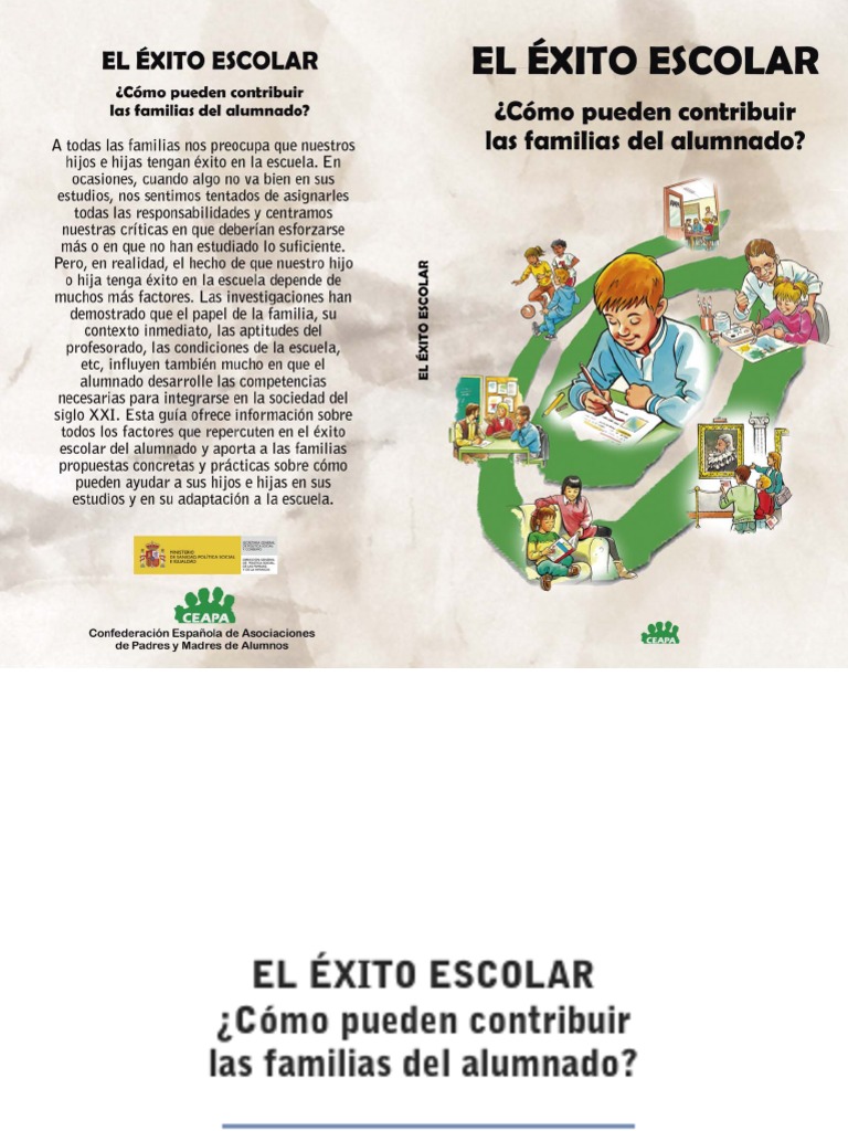 El Éxito Escolar Cómo Pueden Contribuir Las Familias y El Alumnado ...