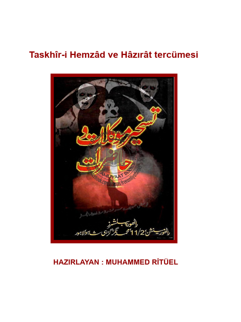 Taskhîr-i Hemzâd ve Hâzırât tercümesi | PDF