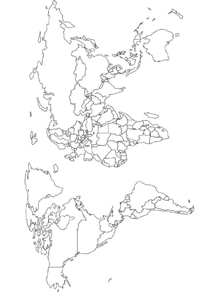 Blank World Map خريطة العالم صماء (1) (1) | PDF