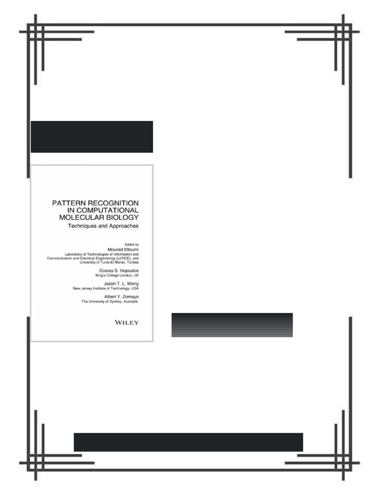 Pattern Recognition in Computational Molecular Biology: Techniques and Approaches 1st Edition ...