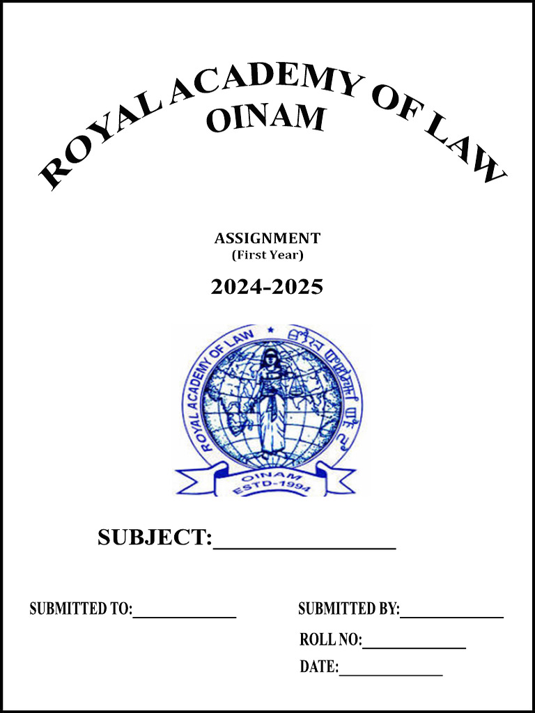 Assignment Front Cover Demo | PDF