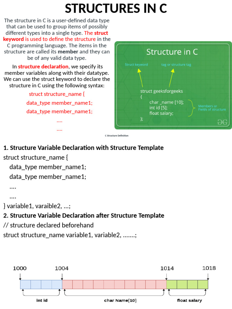 6 Unit Structures | PDF | Pointer (Computer Programming) | Computer Science