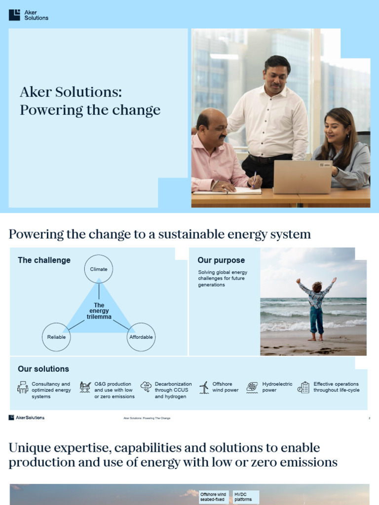 Aker Solutions Powering the Change | PDF | Carbon Capture And Storage ...